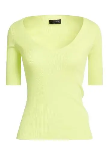 ROBERTO COLLINA Lime Cotton Sweater - Green
