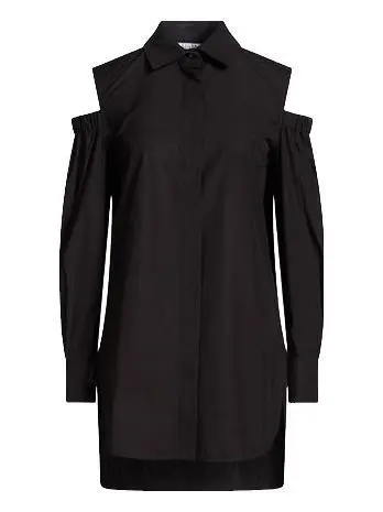 Max Mara Cotton Cold-shoulder Shirt - Black