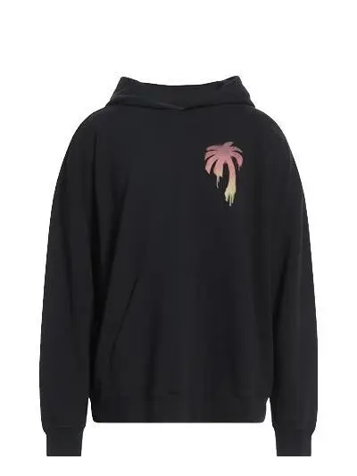 Palm Angels Cotton Blend Sweatshirt - Black
