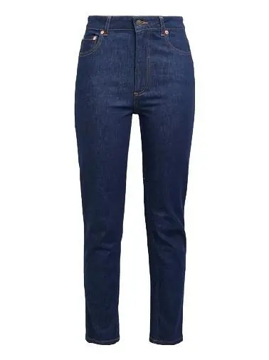 Moschino Solid Denim Skinny Jeans - Blue