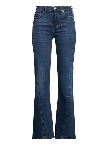 7 For All Mankind Faded Flare Jeans - Blue