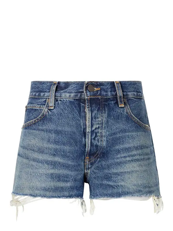 FRAME The Hang Denim Shorts - Blue