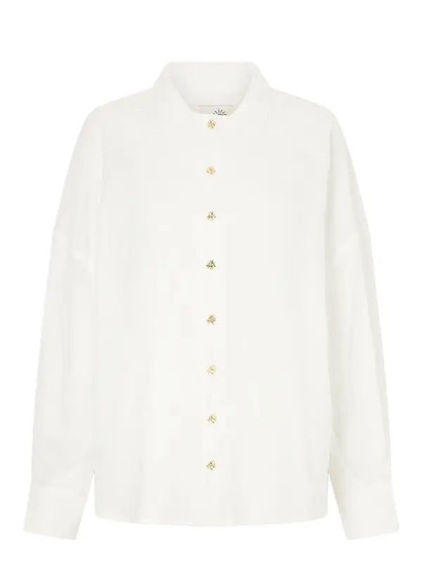 DONDE ESTEBAN Lanzarote Cotton-voile Shirt - White