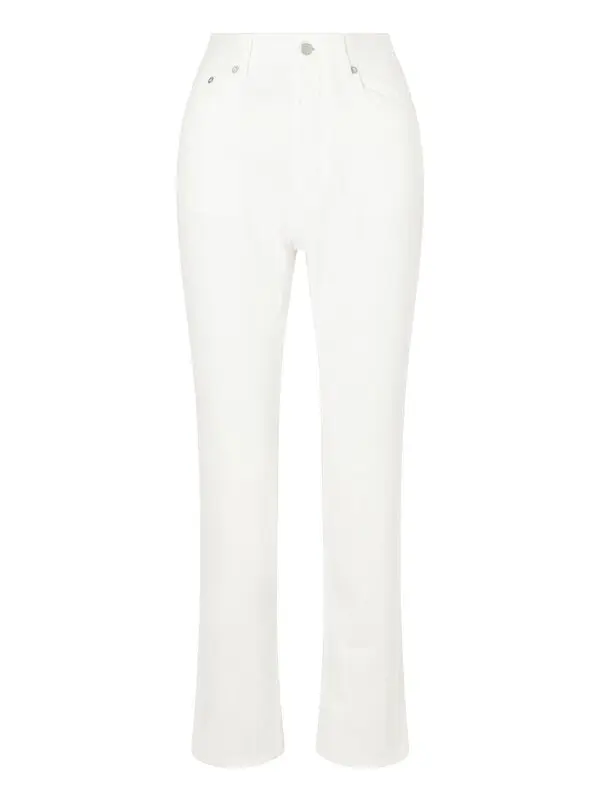 Alaïa High-rise Slim-leg Jeans - White