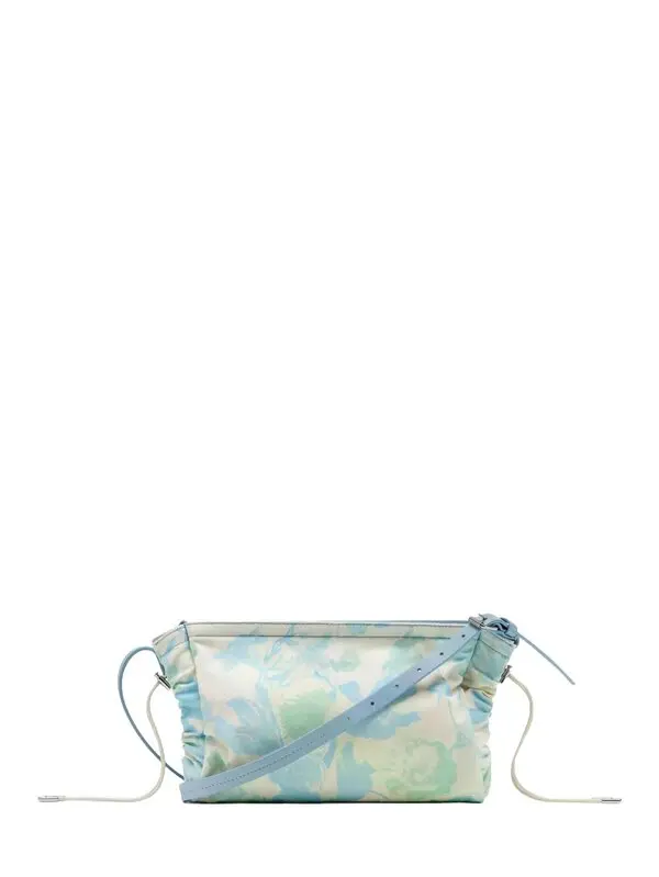 MAISON MARGIELA Floral Canvas Messenger Bag - Blue