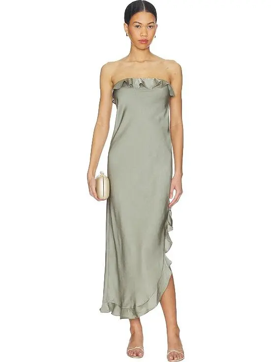 Heartloom Kylah Ruffle Trim Dress - Sage