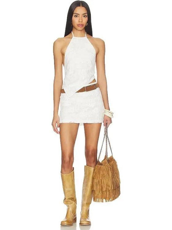 MORE TO COME Davian Mini Skirt Set - White