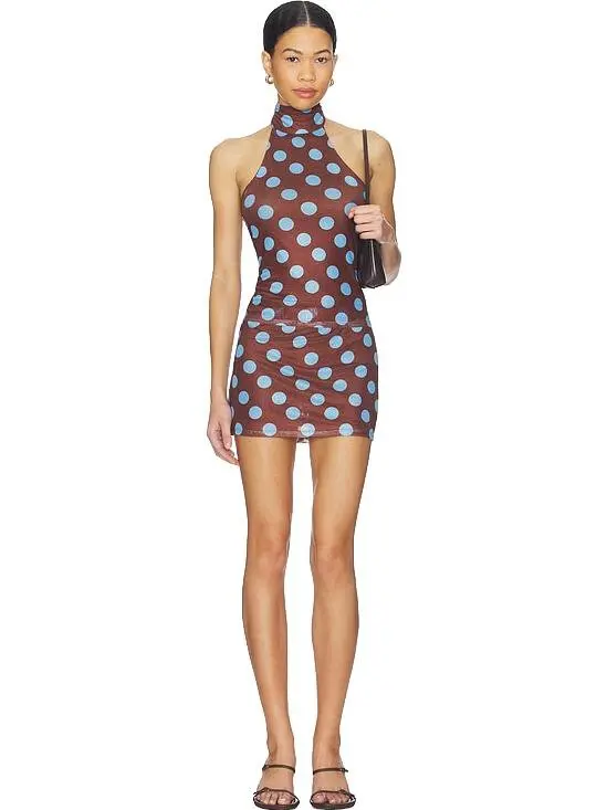MORE TO COME Virlen Mini Skirt Set - Brown