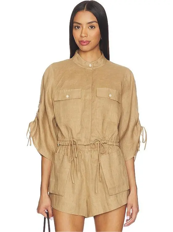 HEVRON Eva Top - Beige