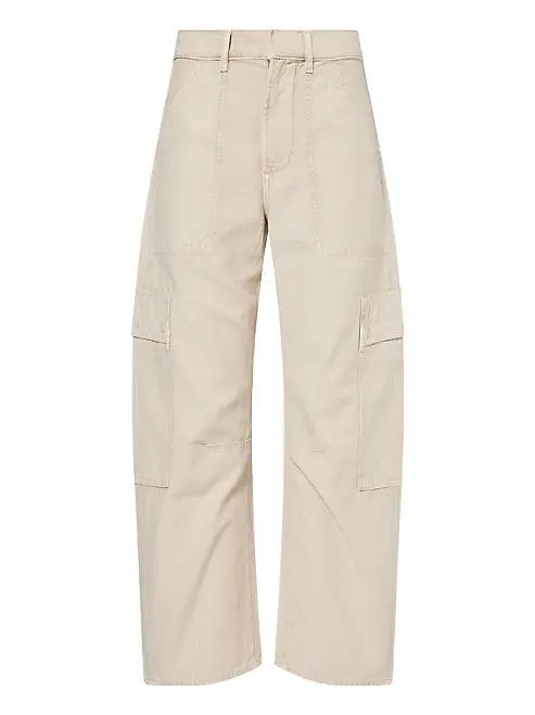 Citizens Of Humanity Marcelle Tapered-leg Cargo Trousers - Burnished Quartz (khaki)