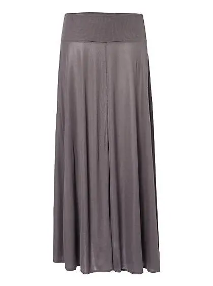 ST. AGNI Gathered-pleat Low-waist Jersey Maxi Skirt - Soot