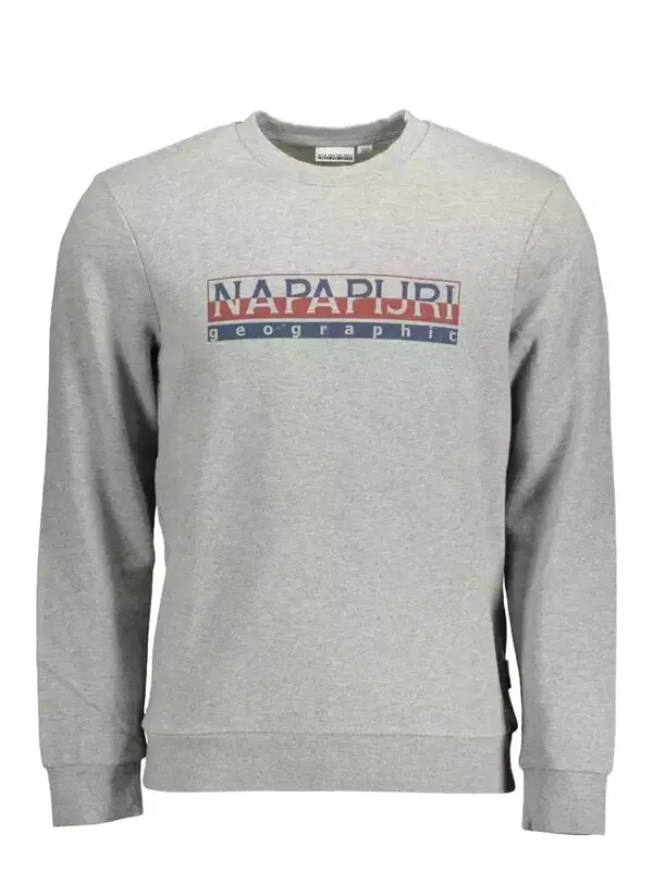 NAPAPIJRI Logo-print Cotton Sweater - Grey