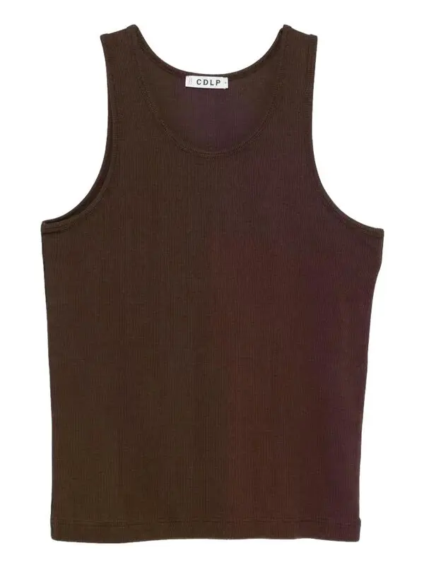 CDLP Ribbed-knit Tank Top - Brown