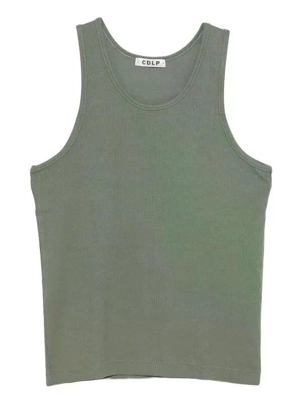 CDLP Ribbed-knit Tank Top - Green