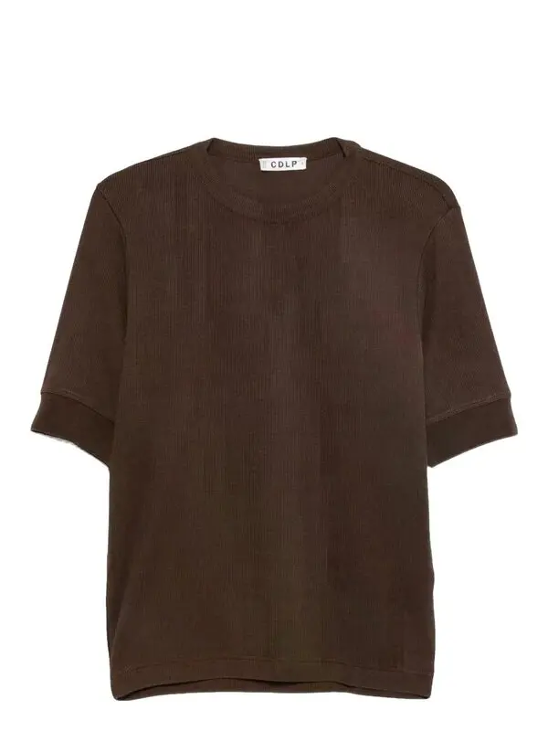 CDLP Ribbed-knit T-shirt - Brown