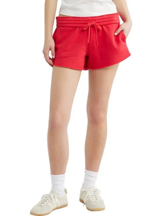 Bp. Fleece Mini Sweat Shorts - Red Saucy
