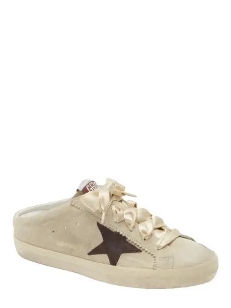 GOLDEN GOOSE Super-star Sabot Mule Sneakers - Beige/brown