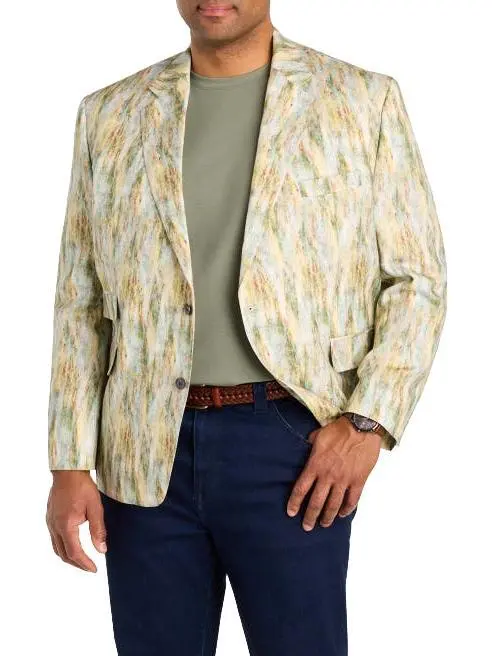 ROBERT GRAHAM BY DXL Big & Tall Watercolor Sport Coat - Multi