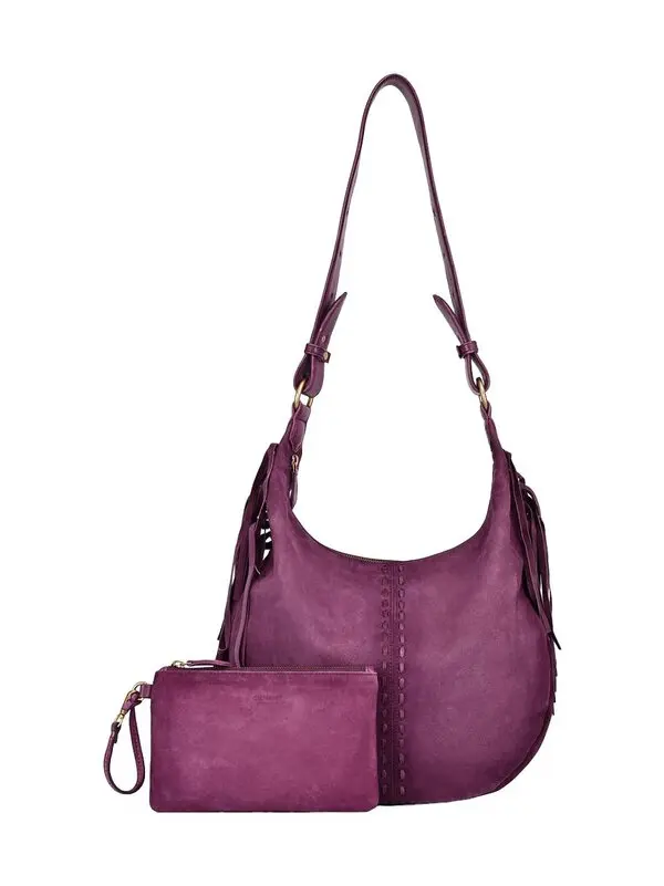 OLD TREND Hydrangea Large Vintage Ombre Shoulder Bag - Radiant Orchid