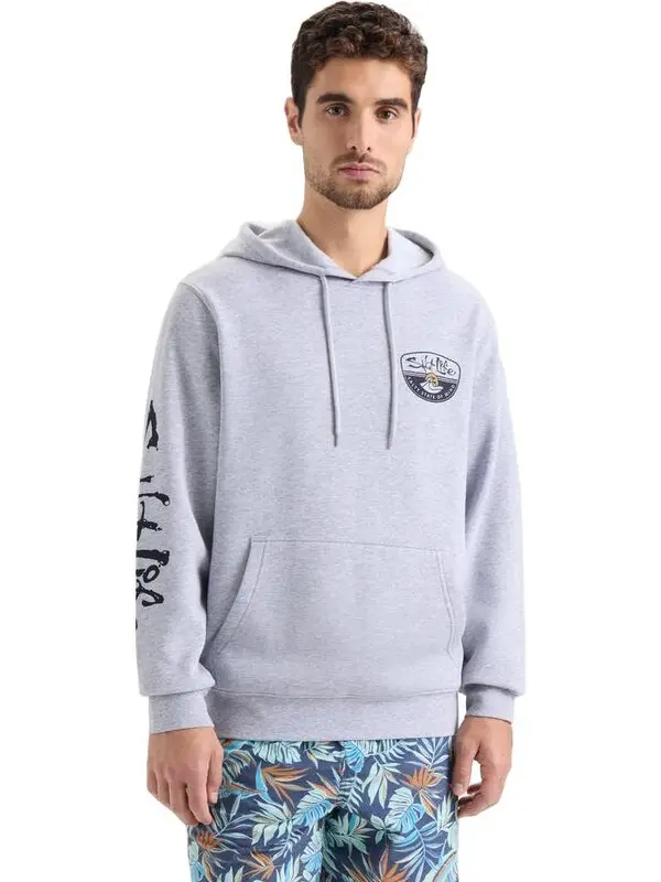 SALT LIFE Daily Wave Hoodie - Athletic Heather