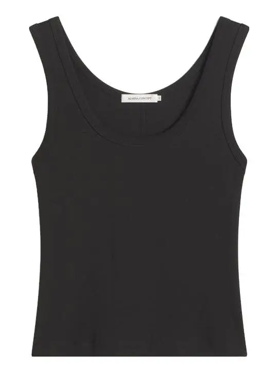 Almina Concept U-neck Tank - Black