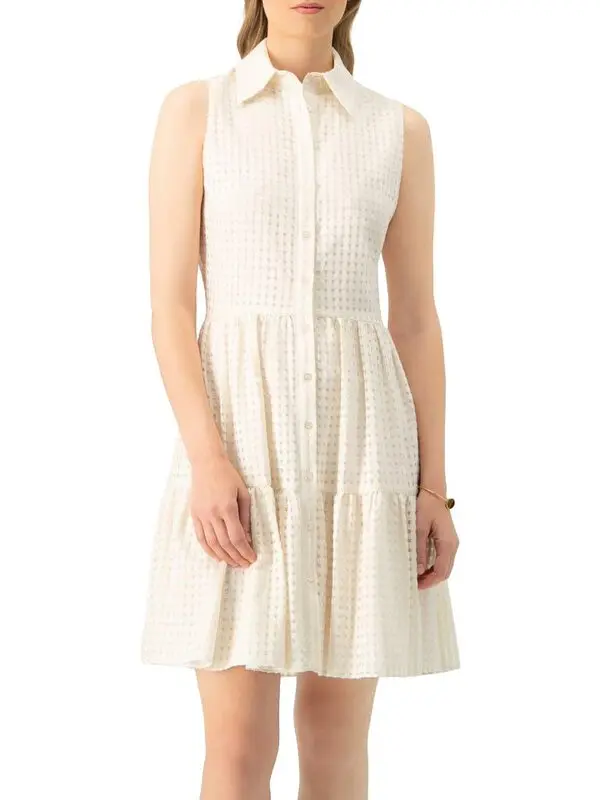 IVONNE A-line Knit Dress - Ivory