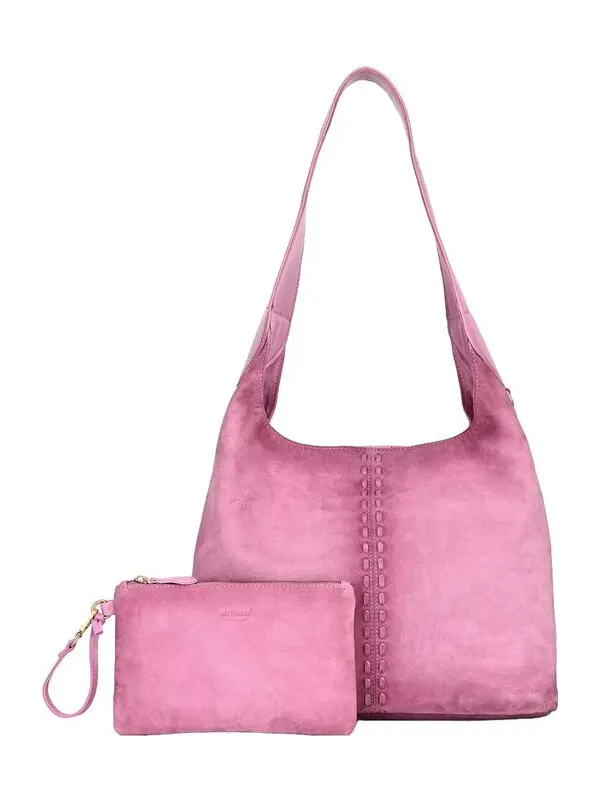 OLD TREND Hydrangea Vintage Ombre Hobo Bag - Powder Pink