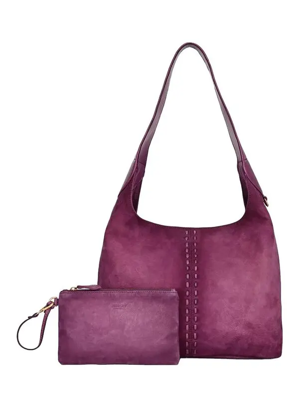 OLD TREND Hydrangea Vintage Ombre Hobo Bag - Radiant Orchid