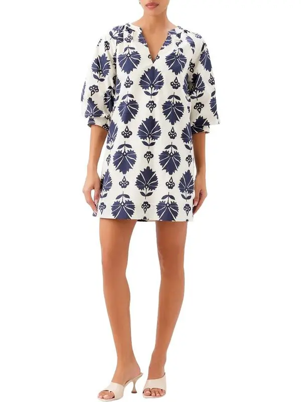 Fifteen Twenty Brianne Lantern Sleeve Shift Dress - Print