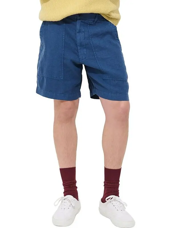ALEX MILL Straight Fit Field Shorts - French Navy