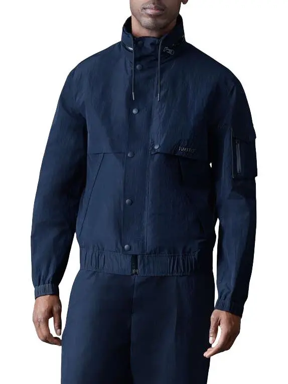 Mackage Garrett Hooded Rain Jacket - Navy