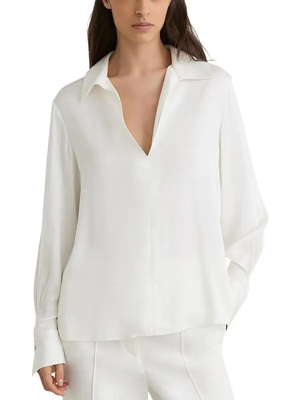 REISS Orla Shirt - Ivory
