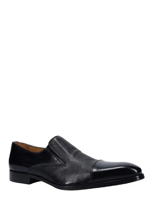 Ron White Elvan Weatherproof Cap Toe Loafer - Black/black