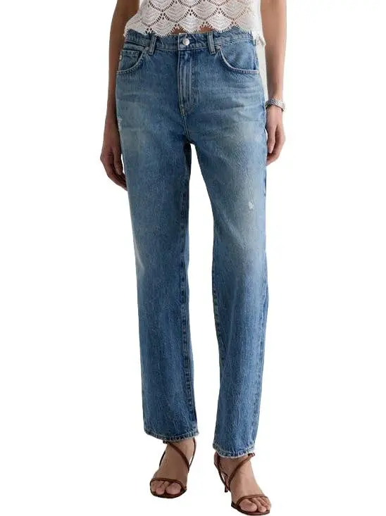 Ag Brinley Mid-rise Straight-leg Jeans - Reserva
