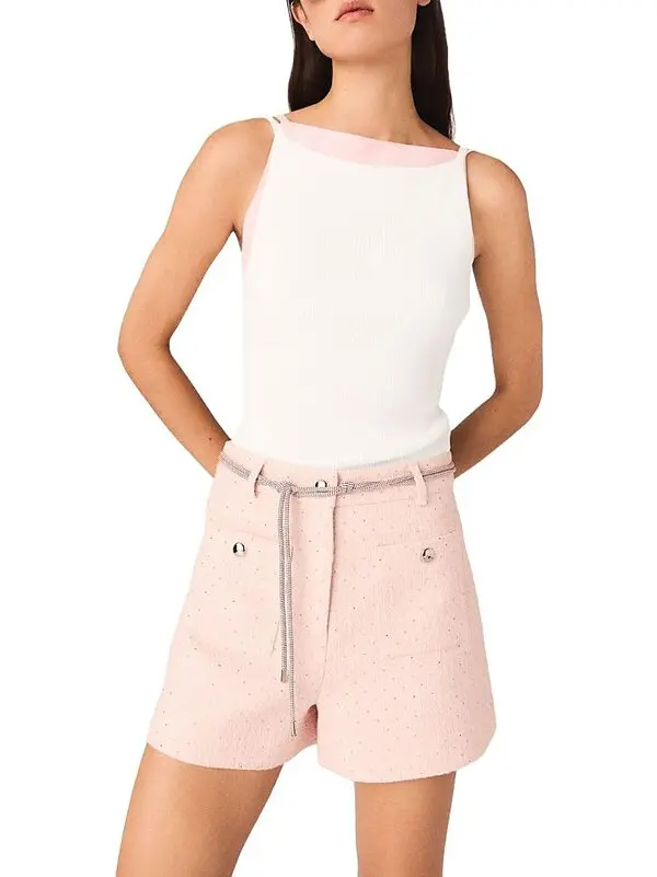 Maje Liyo High Neck Top - White