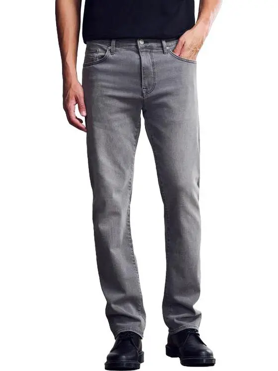 GENERAL DENIM WORKS Bridge Straight-leg Jeans - Mid Smoke Brushed