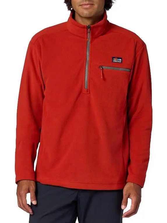 MARMOT Upward Half Zip Fleece Pullover - Sumac