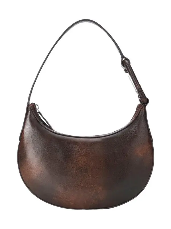Staud Alden Leather Shoulder Bag - Espresso