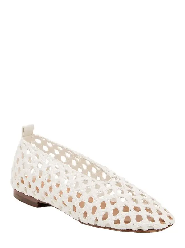 MANSUR GAVRIEL Woven Ballerina Flats - White