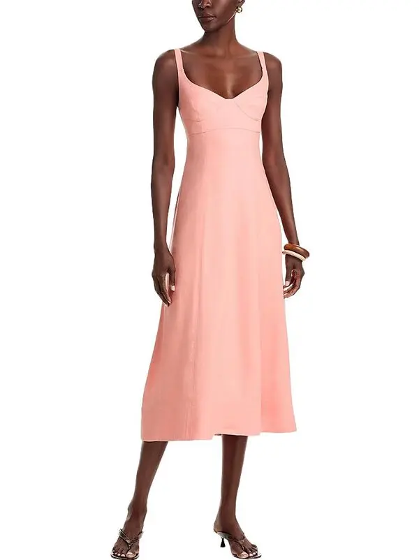 TOCCIN Arya Bustier Midi Dress - Sherbet