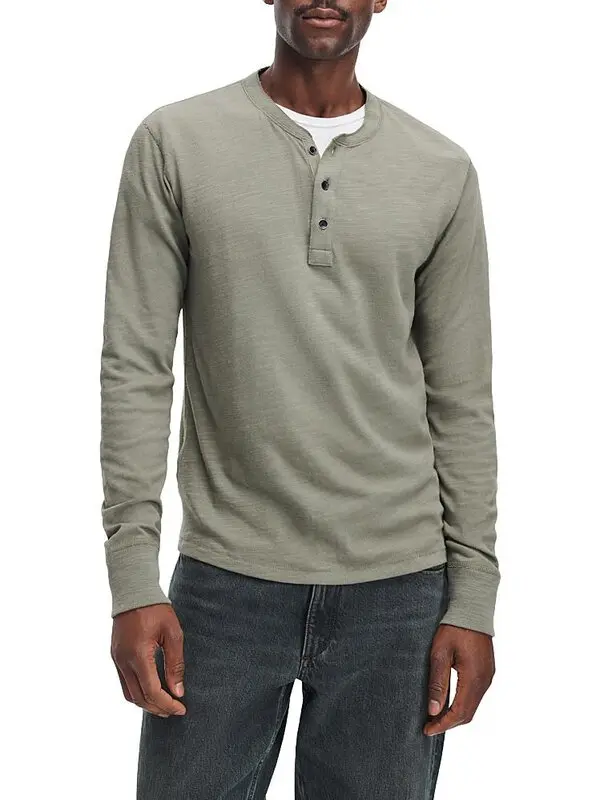 Rag & Bone Classic Flame Henley Tee - Lichen