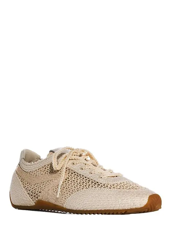 Rag & Bone Retro Runner Raffia Sneakers - Sea Salt Raffia