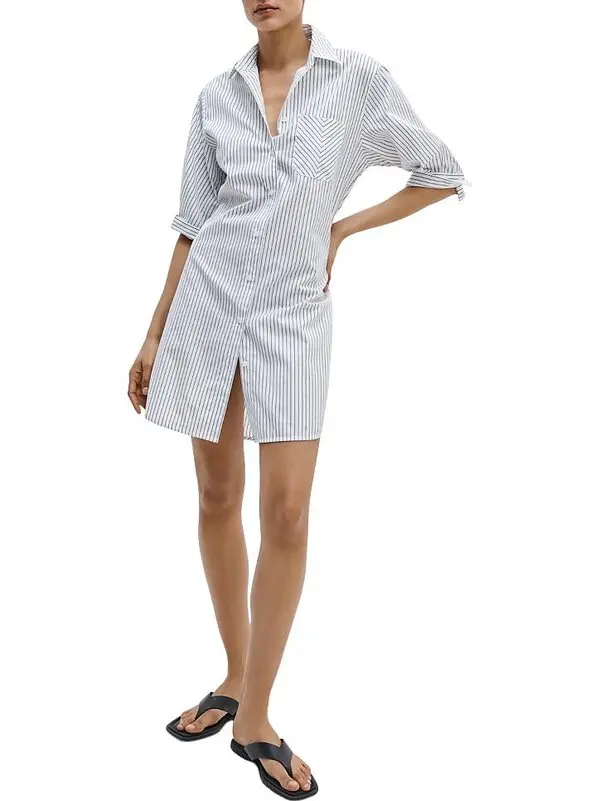 Rag & Bone Lucia Stripe Mini Dress - Navy Stripe