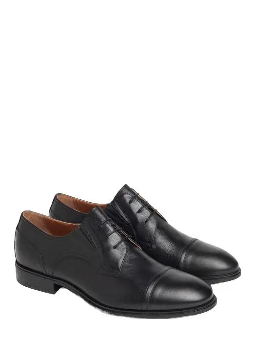 NEROGIARDINI Cap Toe Lace-up Oxford - Black