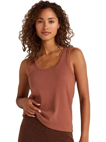 HAVEN WELL WITHIN Organic Cotton Scoop Neck Tank - Red Clay