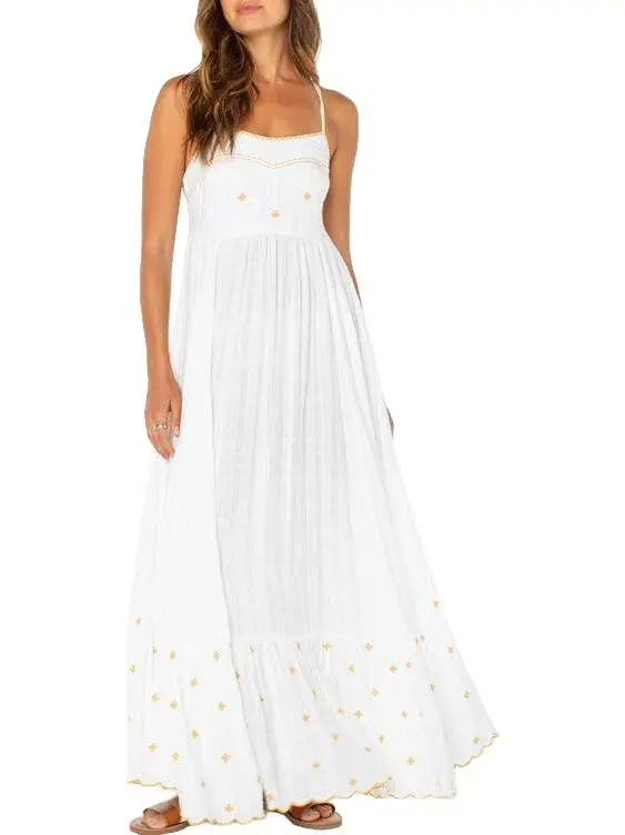 Roxy Sunburst Maxi Dress - Cloud Dancer