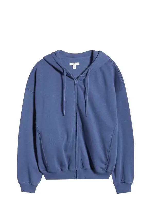 Bp. Bubble Zip Up Hoodie - Blue Indigo