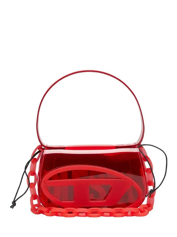 DIESEL® 1dr Iconic Transparent Tpu Shoulder Bag - Red