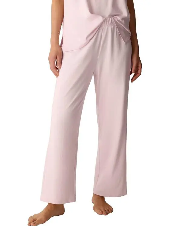 Eileen Fisher Pull-on Organic Cotton Ankle Pants - Crystal Pink