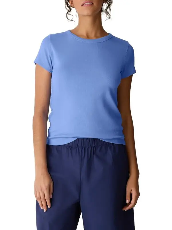 Eileen Fisher Crewneck T-shirt - Cornflower